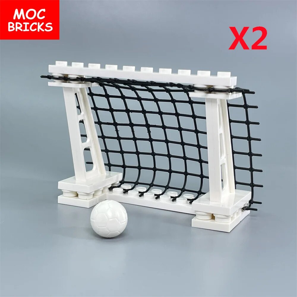 MOC BRICKS Футбольный набор из блоков Белый, S-1