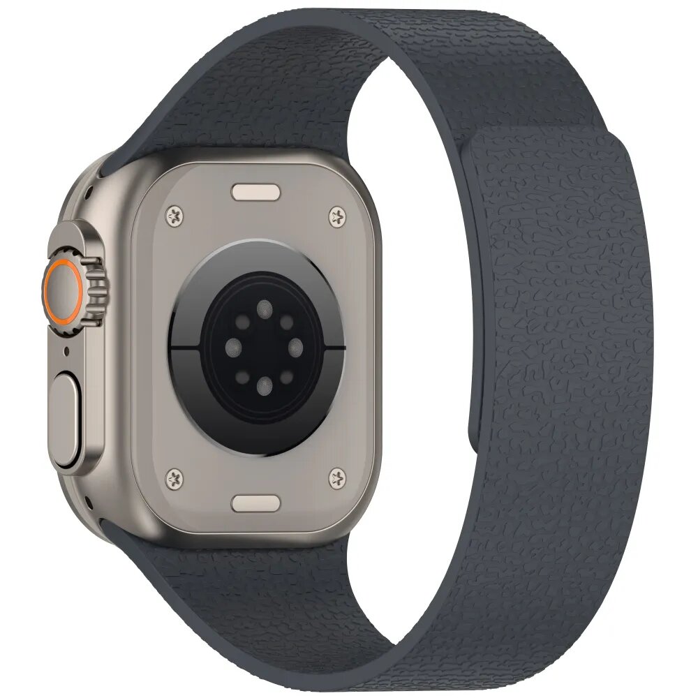 Силиконовый ремешок для Apple Watch Ultra2 9 8 7 6 SE 5 4, магнитный ремешок для iWatch серии 49 мм 45 мм 44 мм 42 мм