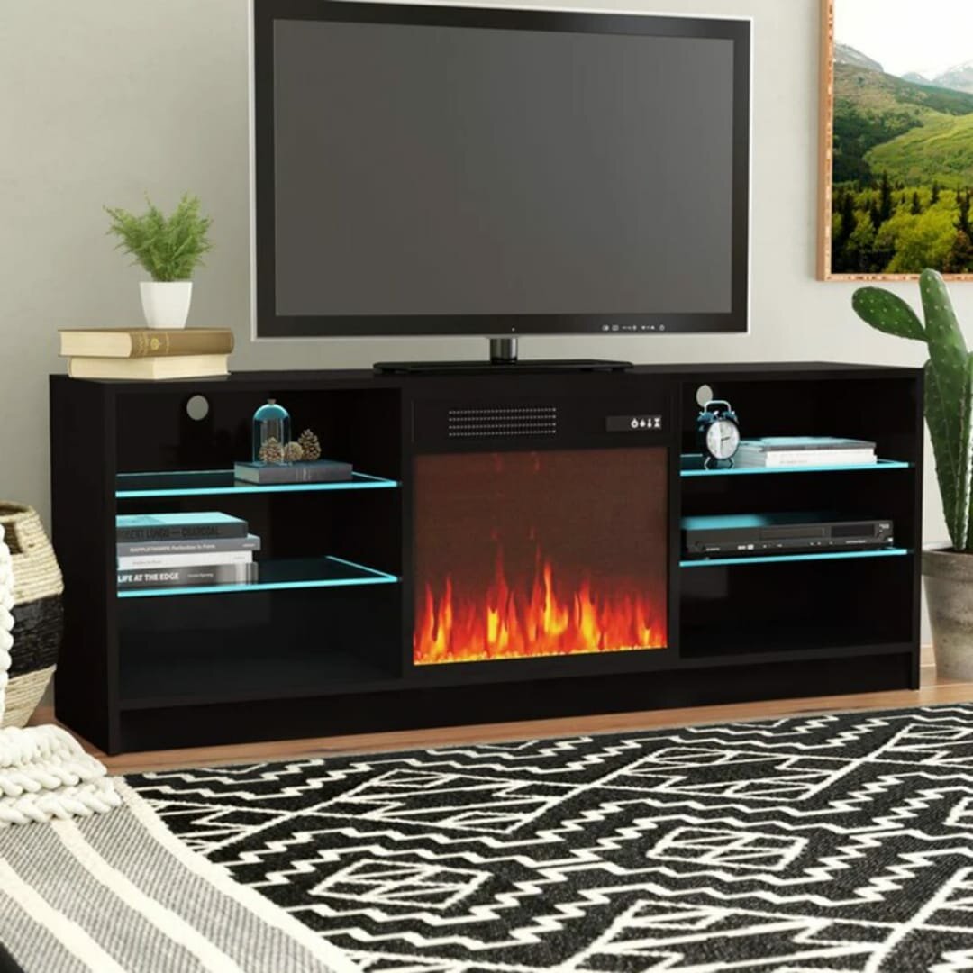 Тумба для телевизора с камином art1