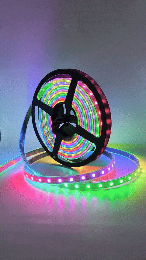 Адресная лента GS8208 12V 60 led IP67 1м