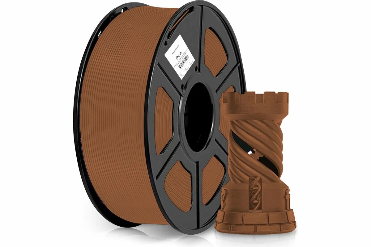 Пластик для принтера 3D Cactus CS-3D-PLA-1KG-COFFEE PLA d1.75мм 1кг L326м 1цв
