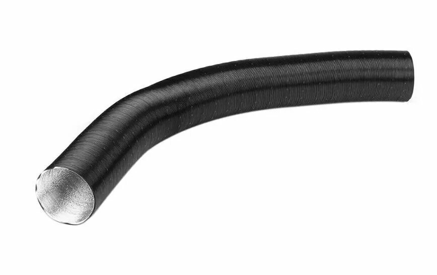 Воздуховод гибкий, труба гофрированная 42/60/75/90мм 1 метра для воздушного отопителя и сухого фена