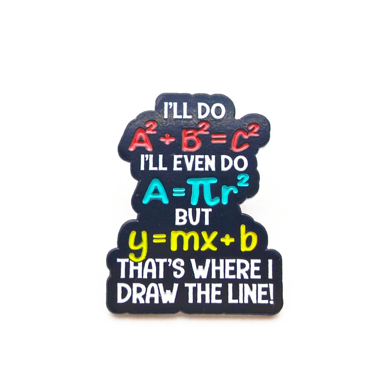 Значок программиста "THAT"S WHERE I DRAW THE LINE!" / Вторая линейка коллекции / 1 шт.