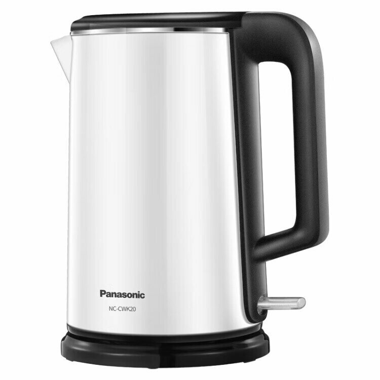 Электрический чайник Panasonic серебристый, мощность 1500 Вт, объем 1.7 л, автоотключение, защита от перегрева
