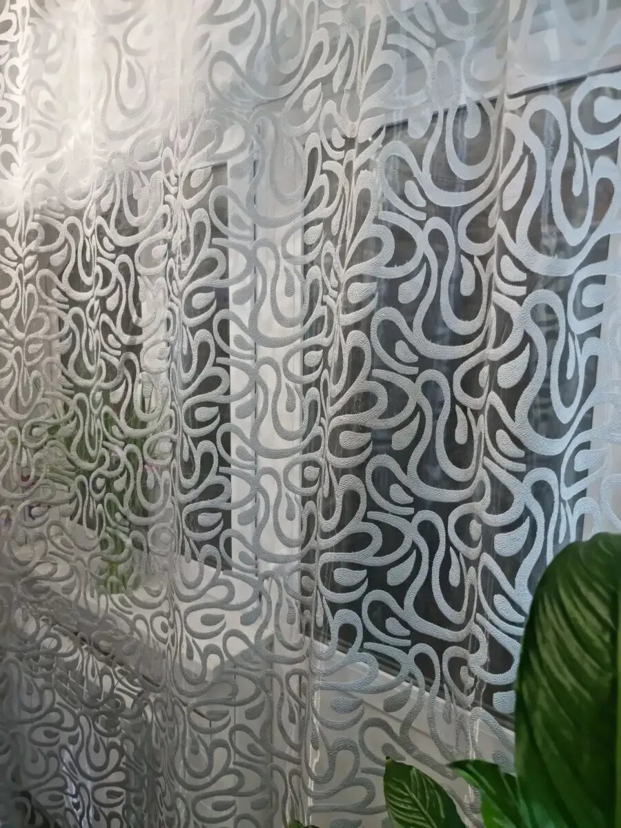 500×250 тюль цветной Органза