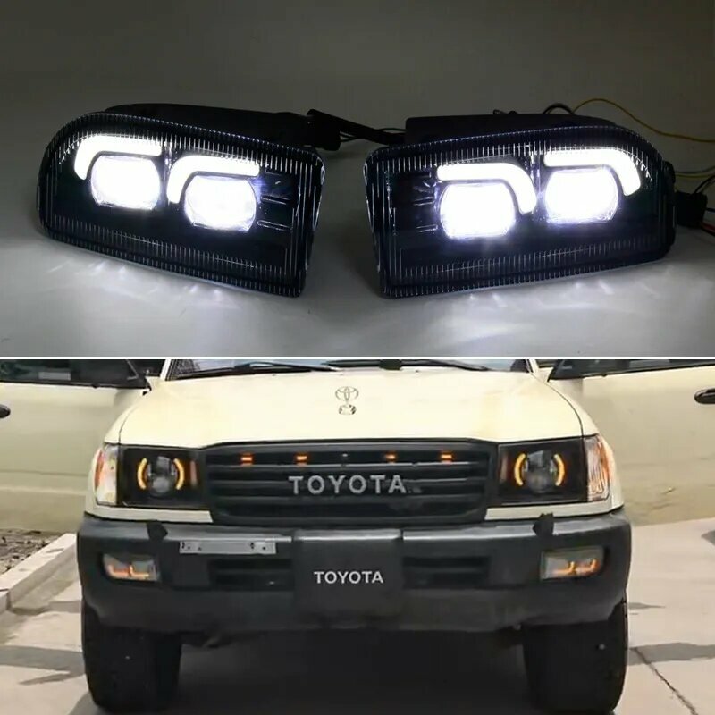 Фары автомобильные, Противотуманная фара, 2 шт, арт. Toyota Land Cruiser 100 LC100 1998-2007