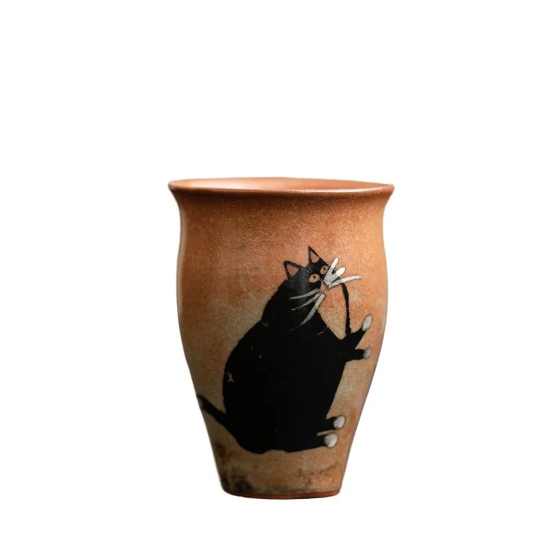 50 Мл Японская Керамическая Чашка Для Чая В Стиле Ретро, ручная Работа Zhiye Cat, Маленькая Чашка Для Чая Master