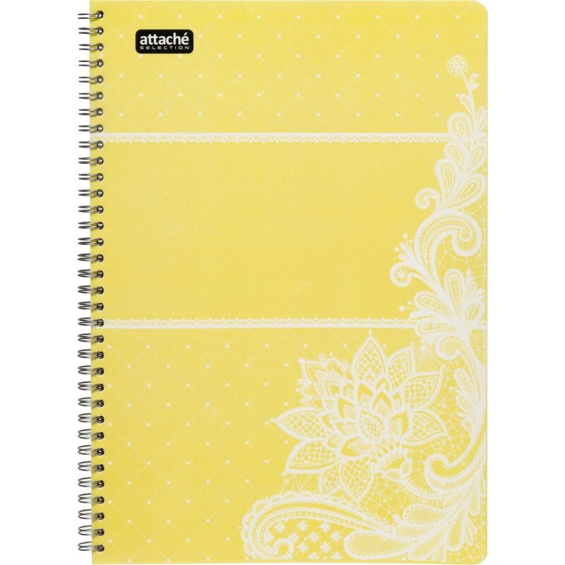 Бизнес-тетрадь ,80, А4, Амели,300х210мм, Желтый,80г/квм, тонир