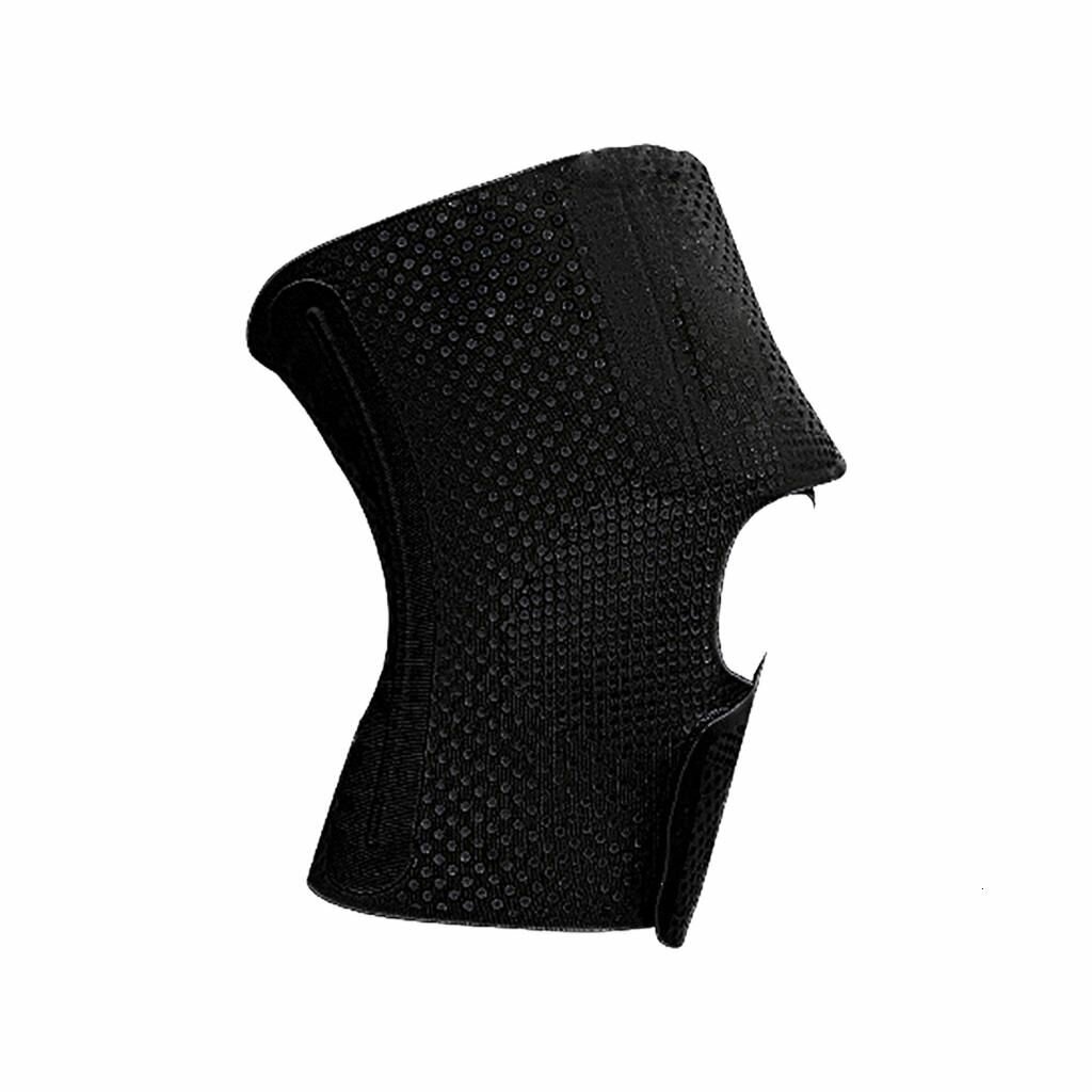 Фиксированные наколенники с тонкими полимерными планками-черный-M