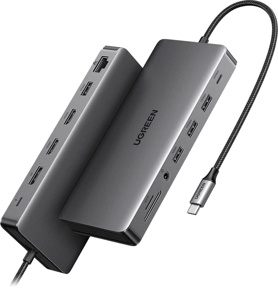 USB концентратор Ugreen CM681 серый