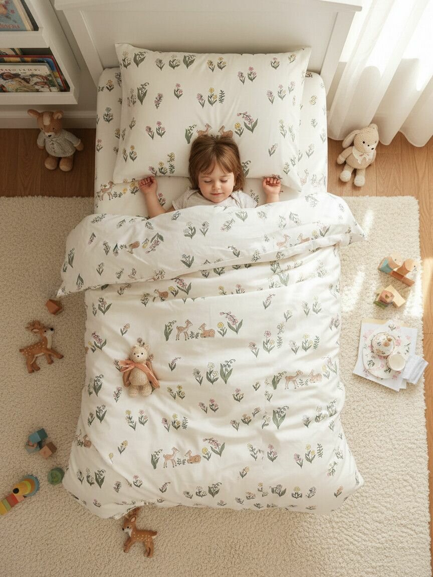 COROCOCO Постельное белье детское Оленята 115х145