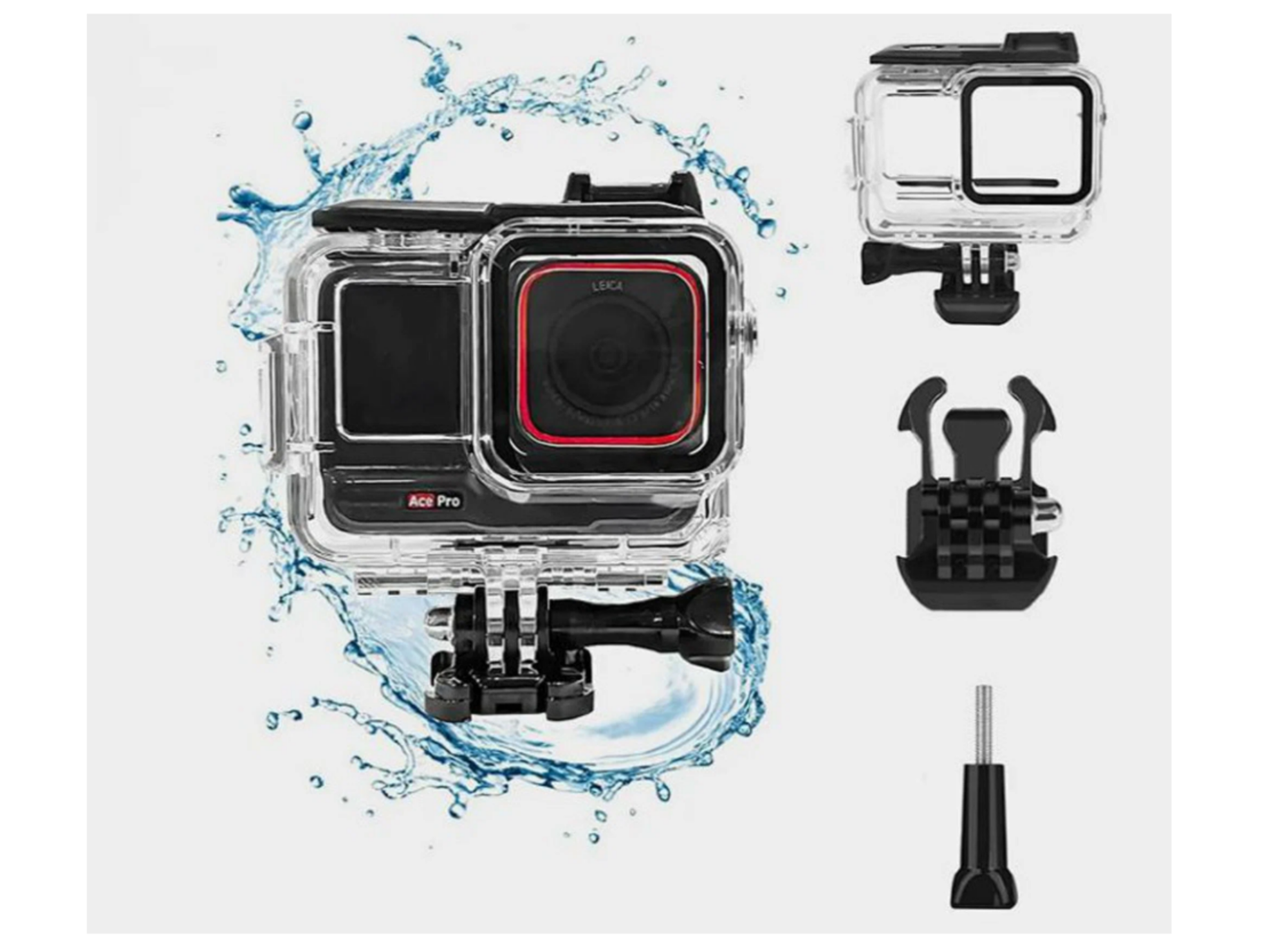 Dive Case Insta360 Ace Pro/Ace Pro 2 - Аквабокс (Не Оригинал)