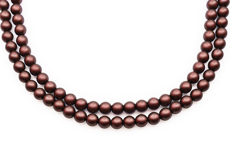 Жемчуг Preciosa, цвет 70191 матовый коричневый, 3мм, 10шт