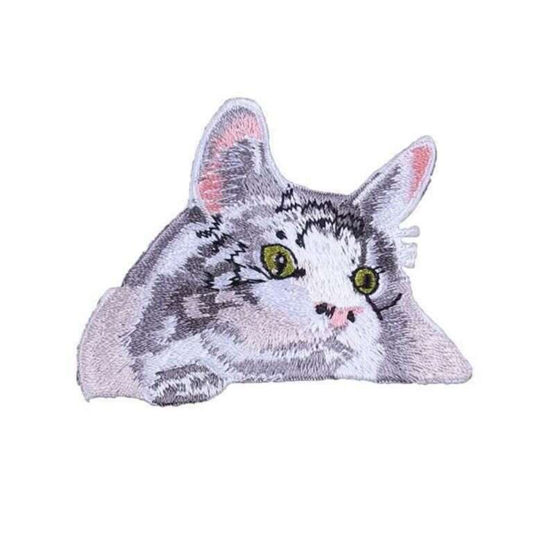 (1шт) Фирменная наклейка на одежду cat cloth sticker-86