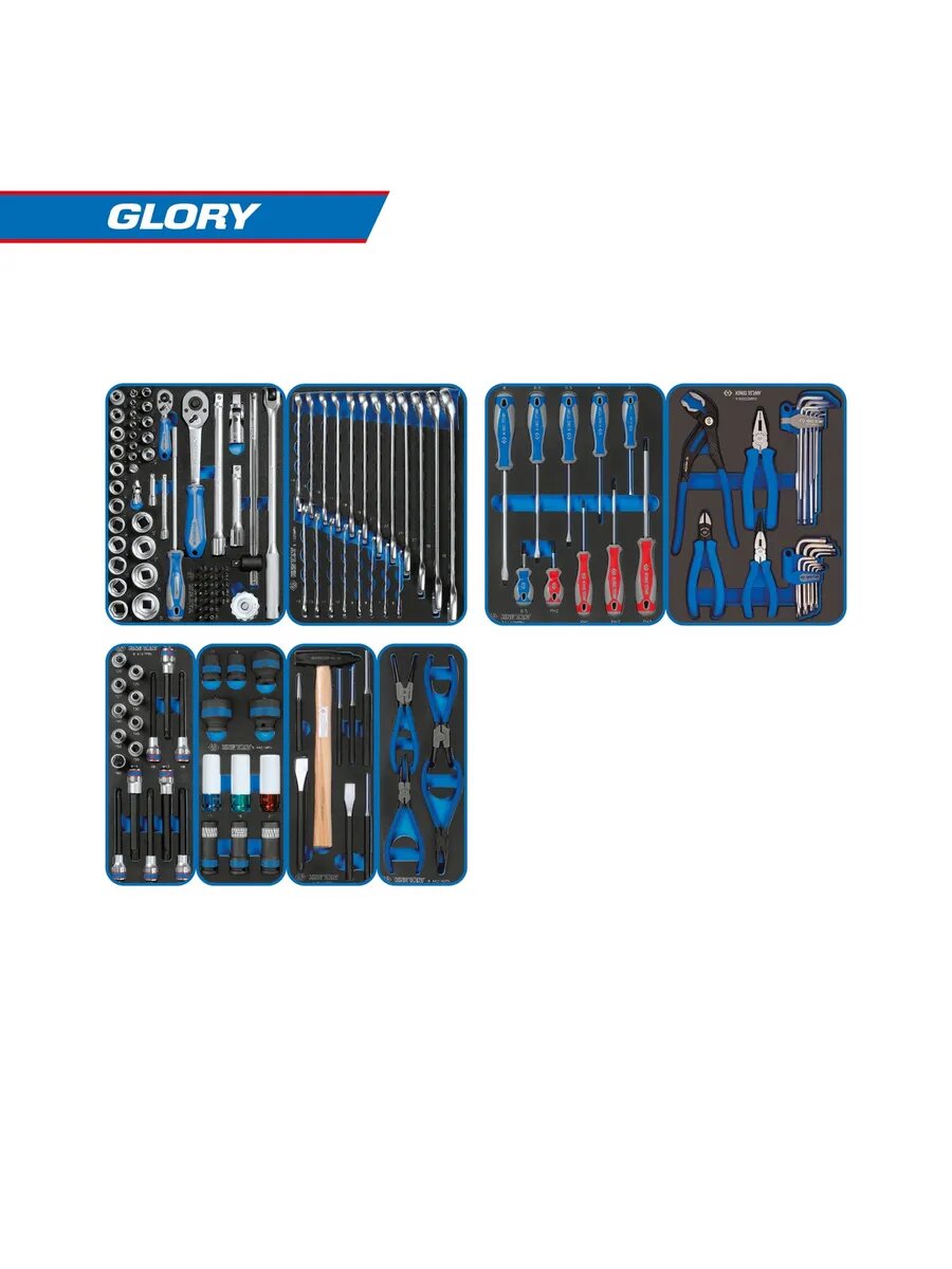 Набор инструментов KING TONY GLORY 9G35-152MRVD, 152 элемента