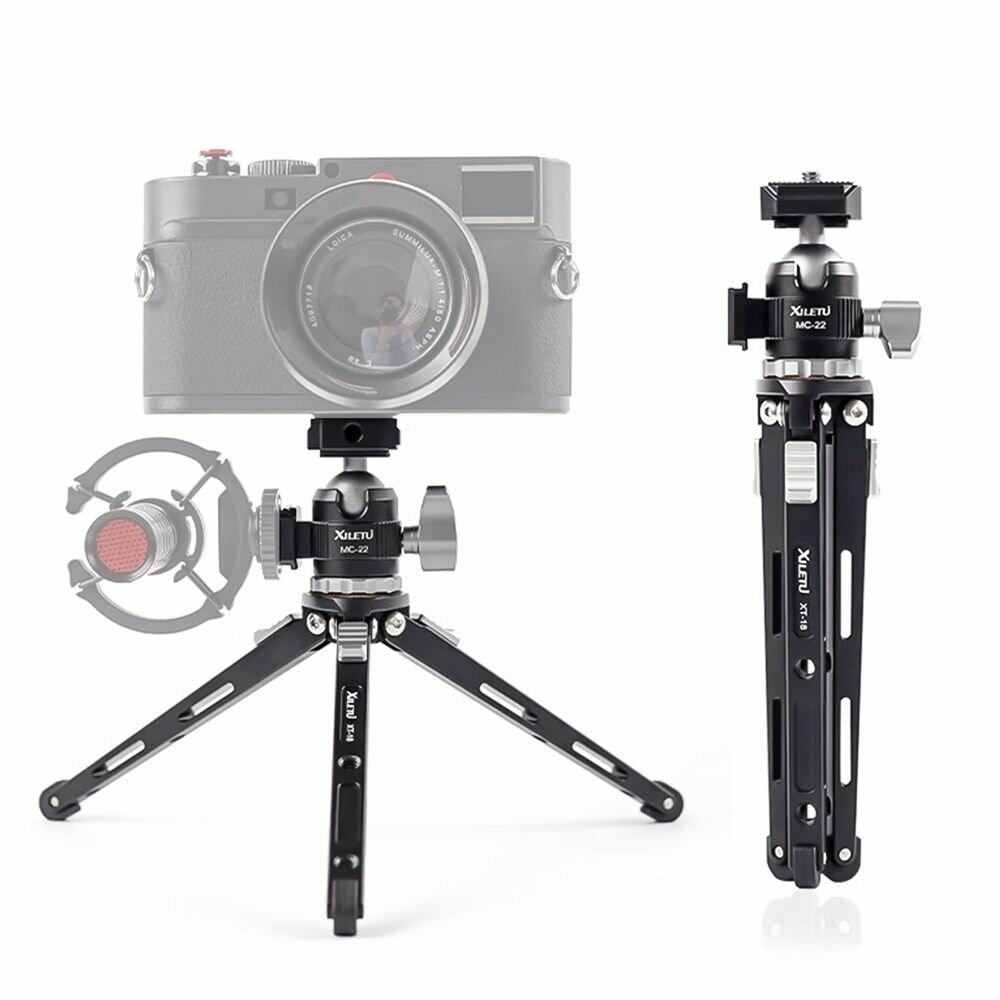 XILETU MC-22+XT-18 Мини-настольный штатив(Подшипник 3 кг)