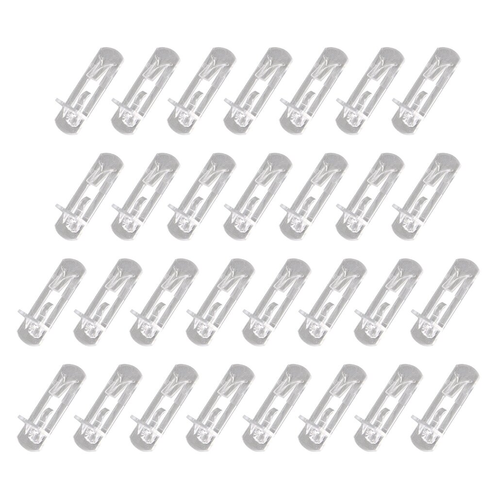 30 шт./компл. Прозрачных Пластиковых Фиксирующих Зажимов Для Поддержки Полки Удобные Пластиковые Зажимы Простой Установки для Мебели Кухни