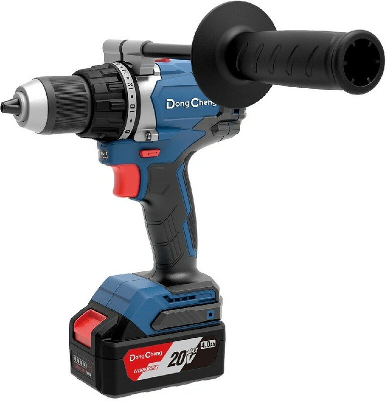 Дрель акк уд DongCheng DCJZ06-13(TYPE EM) 20V*4Ah 120Нм 2 акк ЗУ кейс
