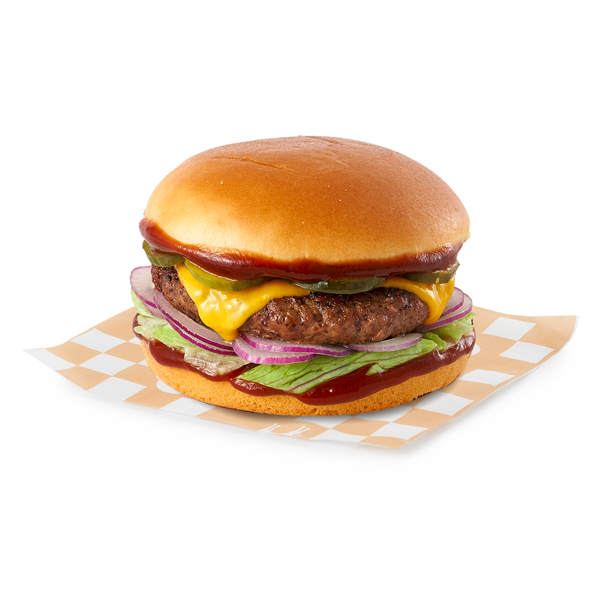 Бургер BB & BURGERS Смоки, с копченой говяжьей котлетой и соусом барбекю