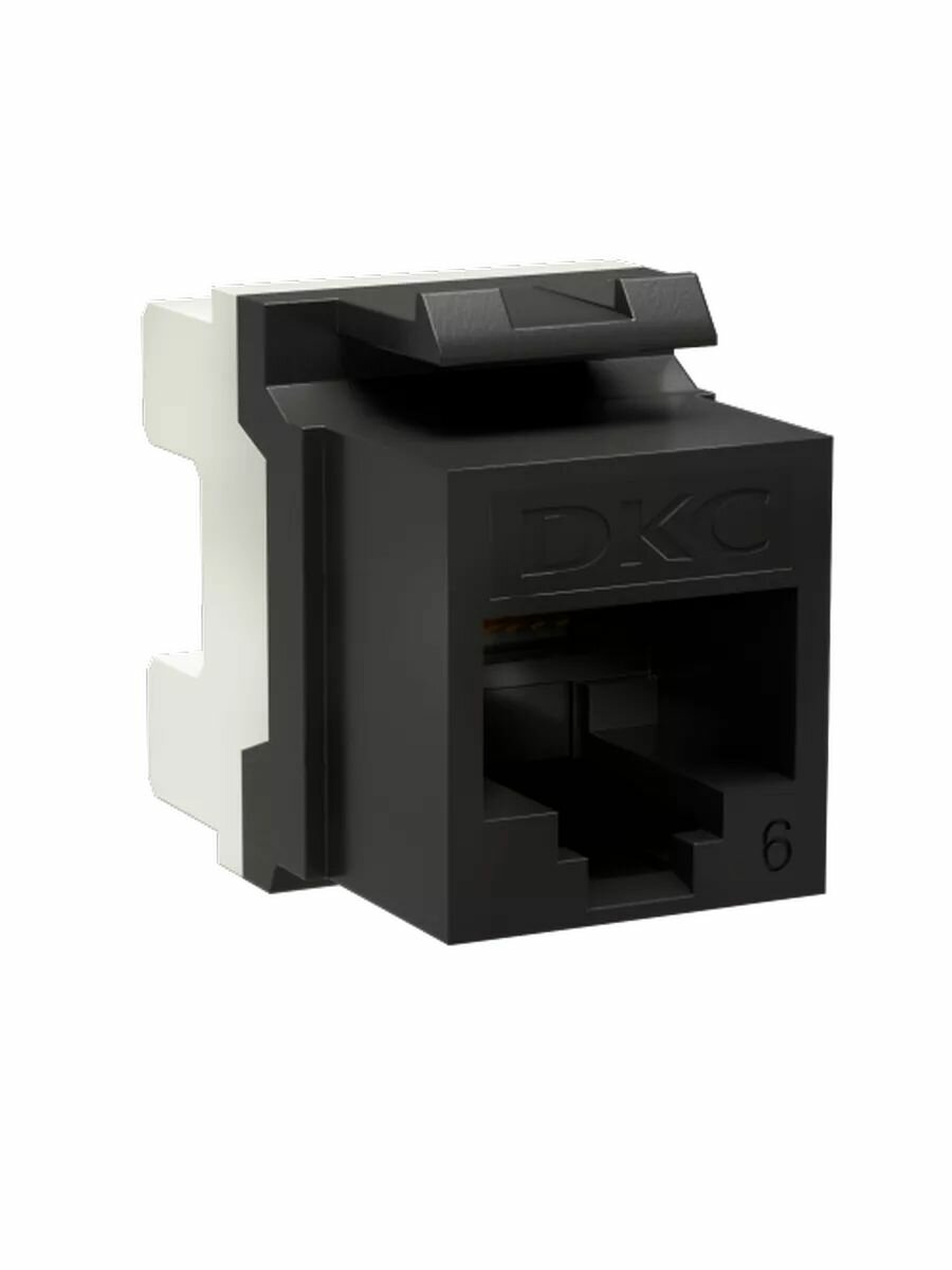 Модуль Keystone RJ45 CAT6 неэкр180 градусов черный RNK6U180BK DKC