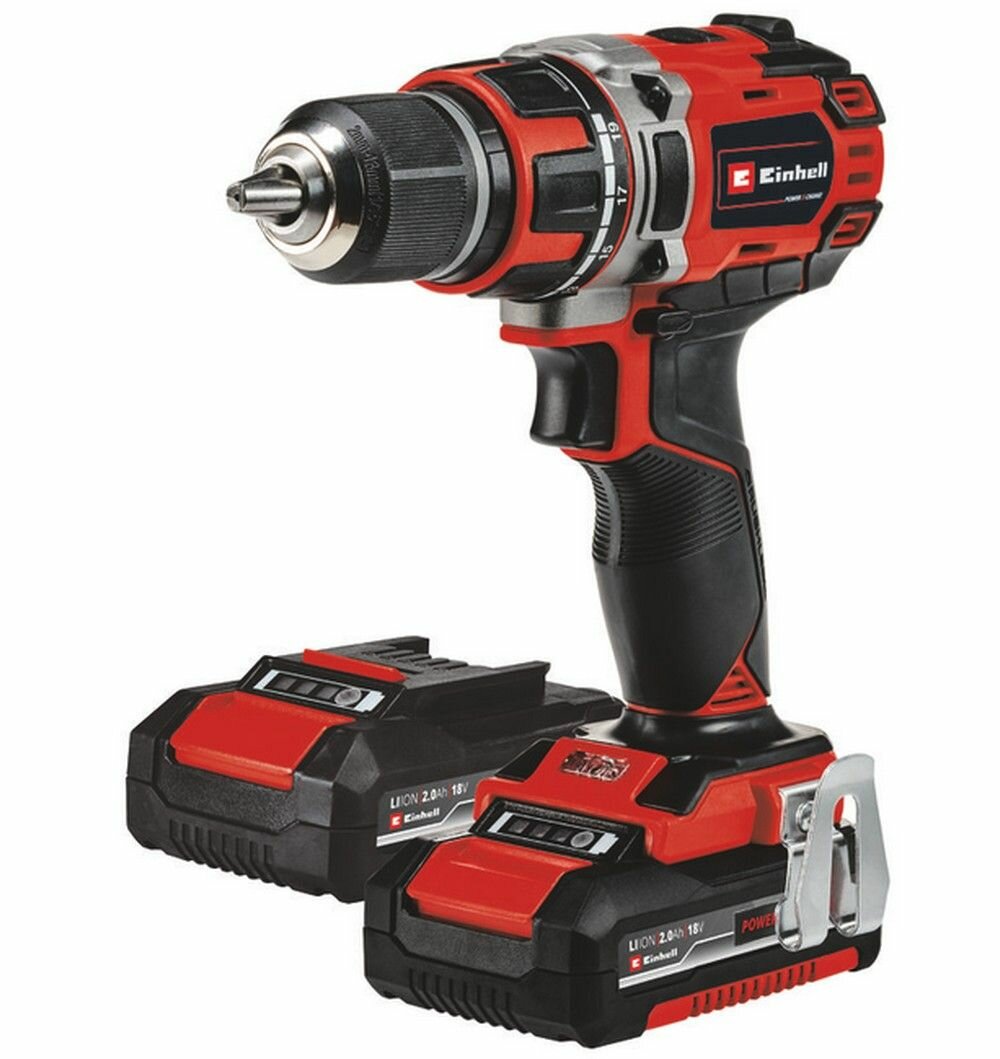 Дрель аккумуляторная Einhell PXC TP-CD 18/50 Li BL 2×2,0Ah для сверления и заворачивания