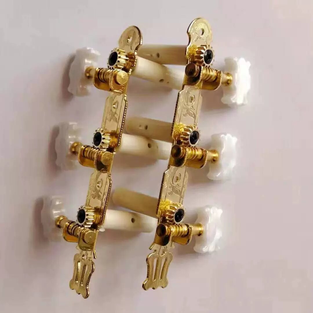 Гитарный тройной тюнер, ручка, аксессуары для гитары, классический старый красный хлопковый гитарный тюнер, аксессуары