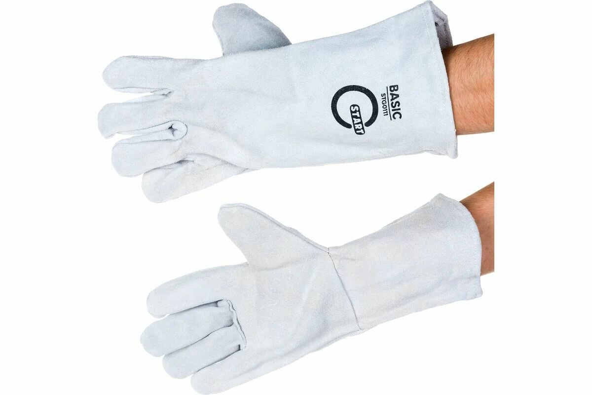 Краги спилковые 5-палые Basic STG0111