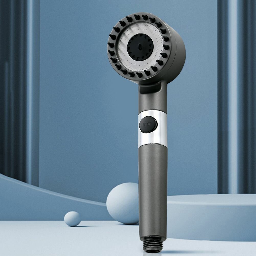 Мощная насадка для душа с фильтром под давлением, экономящая воду, 4 режима насадки для душа