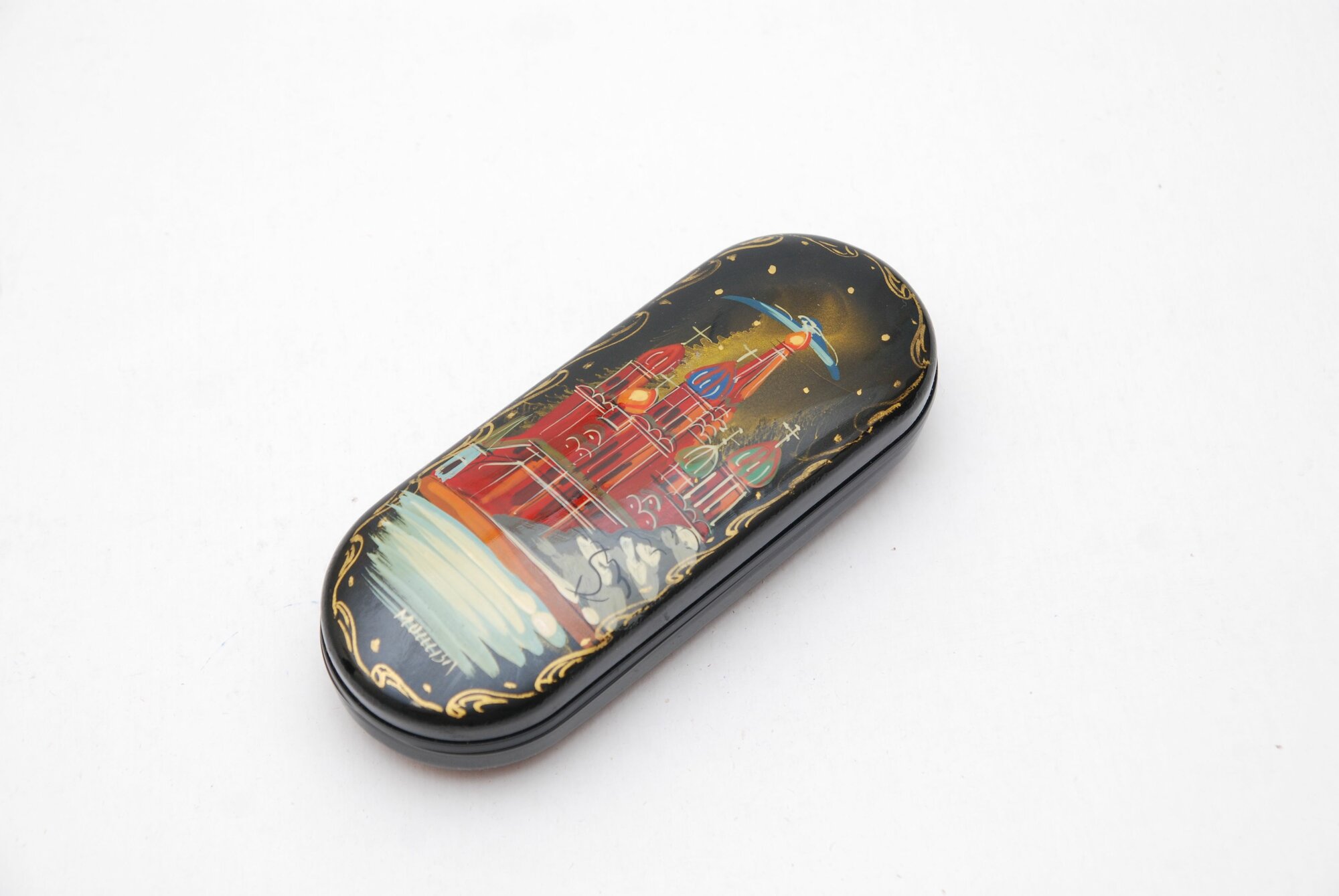 Чехол для очков (очешник) с Собором Василия Блаженного авторский