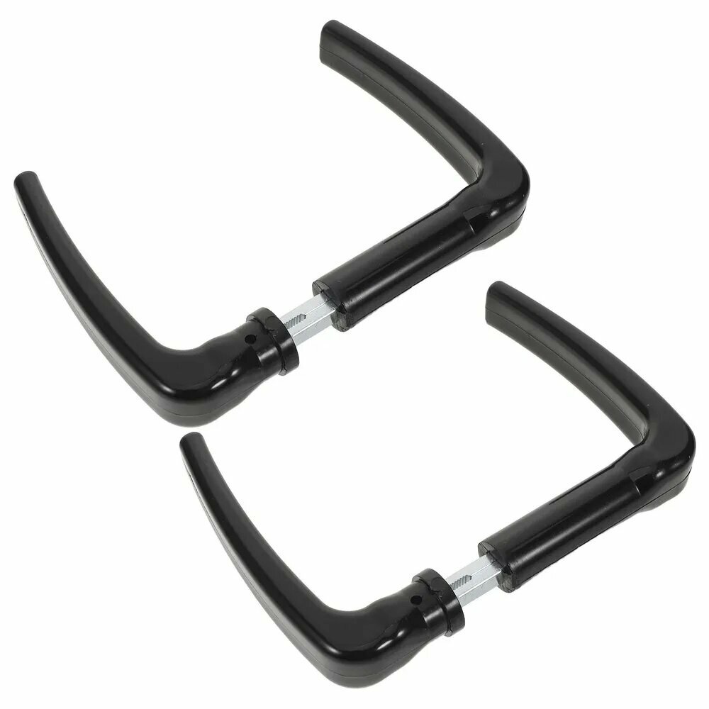 Чёрная железная ручка для садовых ворот с фиксатором, 2 шт, для уличных заборов