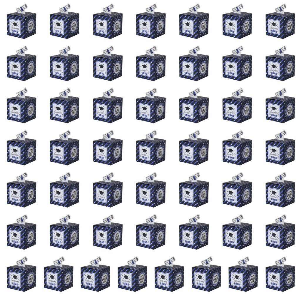 50шт Выпускные Коробки Конфет для Печенья, Шоколада, Маленьких Игрушек, Праздничных Принадлежностей