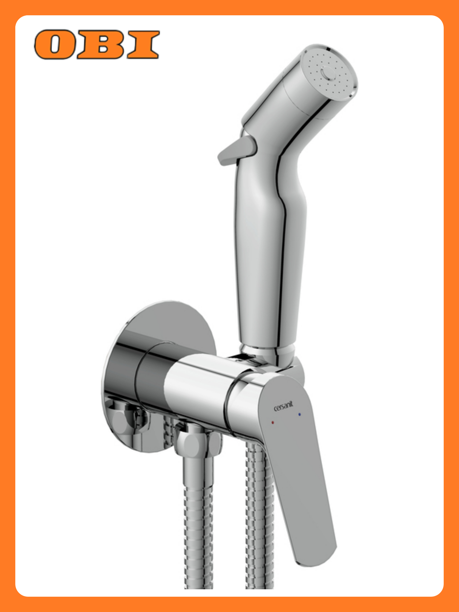 Смеситель с гигиеническим душем FLAVIS встраиваемый однорычажный