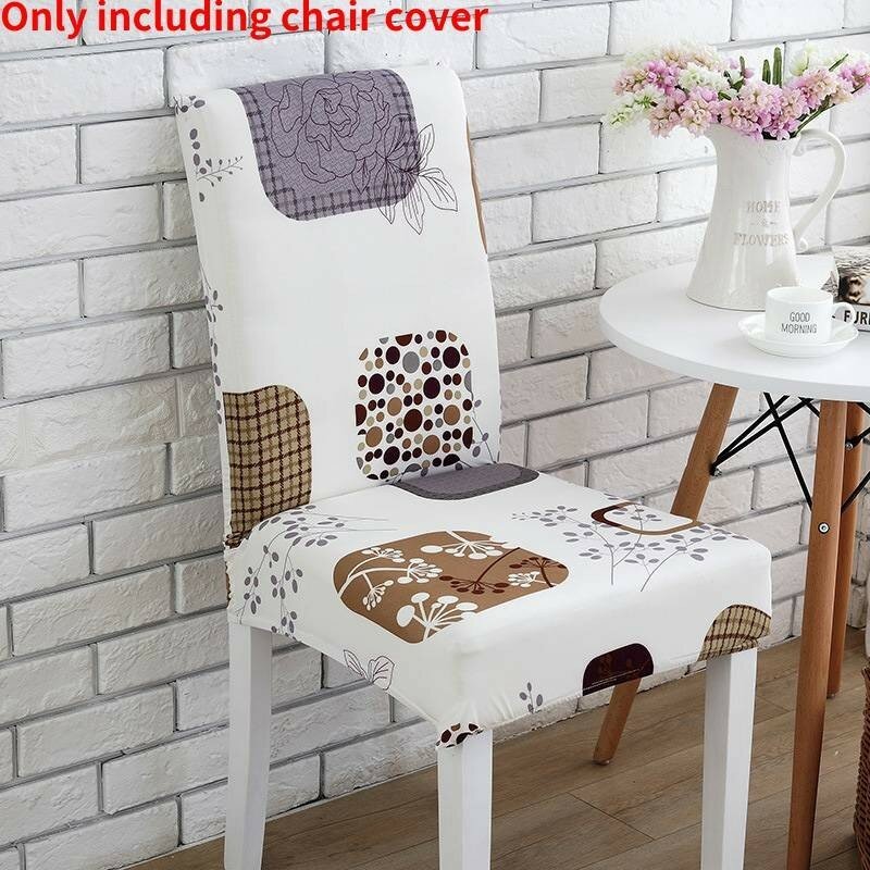 Чехол для стула spandex dustproof decorative slipcovers red black print, style o