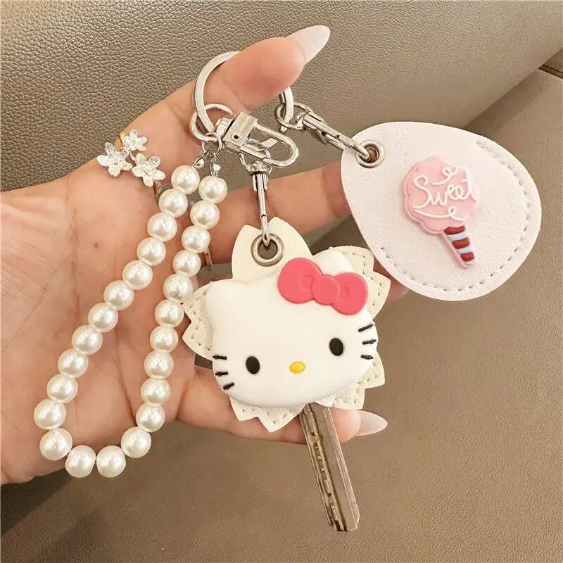 Аниме брелок Hello Kitty MINISO Белый, A, Защитная оболочка карты доступа