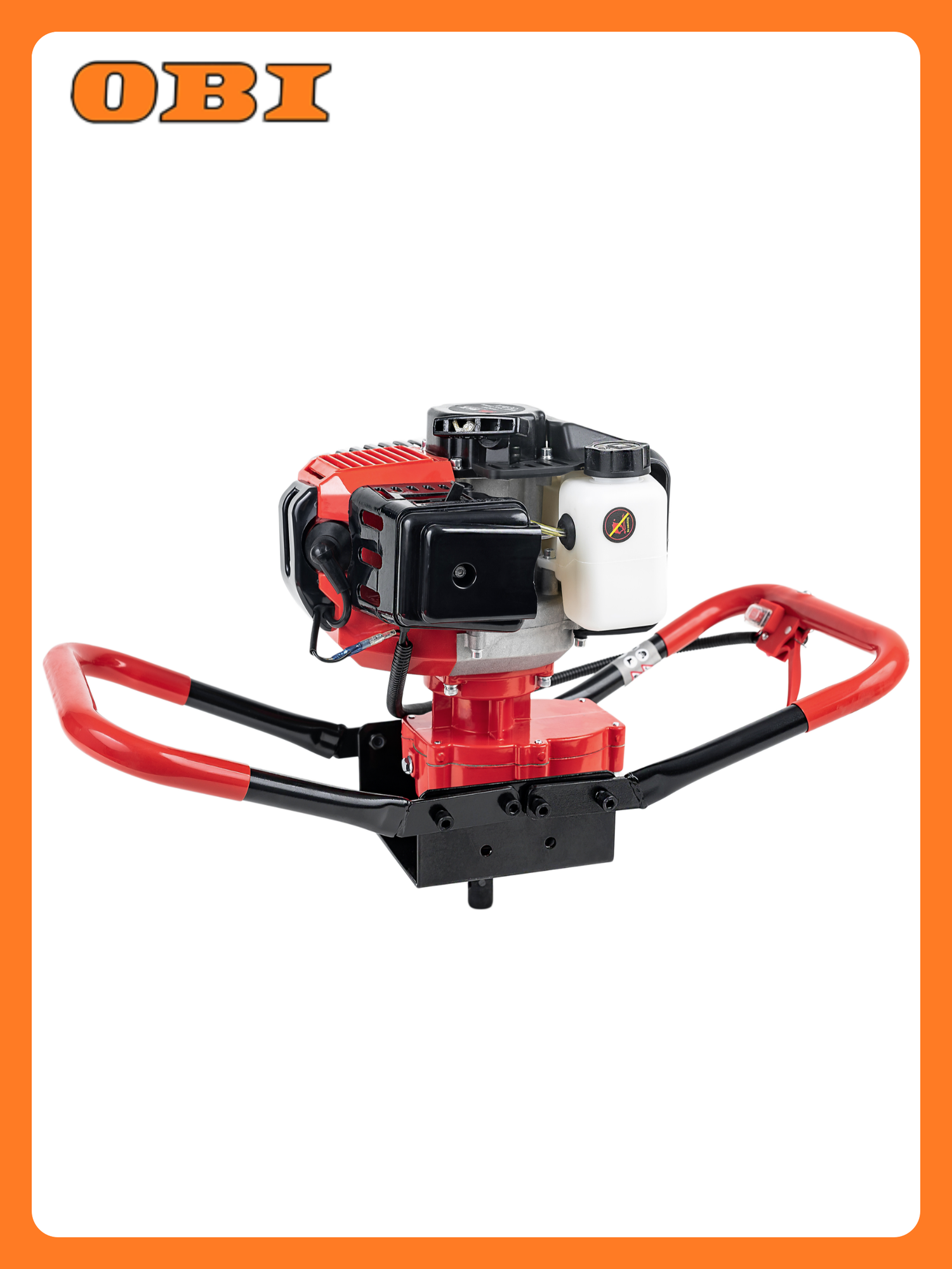 Мотобур P.I.T P51210, бензиновый, для двух человек, функция "быстрый старт", мощность 2,4 л. с