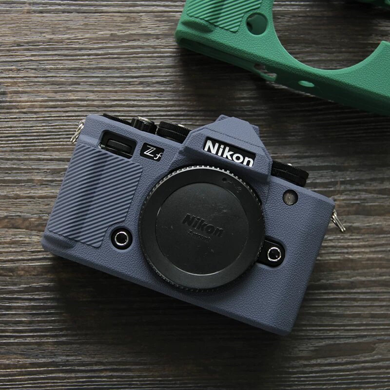 Чехол-накладка из силикона для камеры Nikon ZF с матовой текстурой, светло-голубой, защитный чехол для тела камеры DSLR