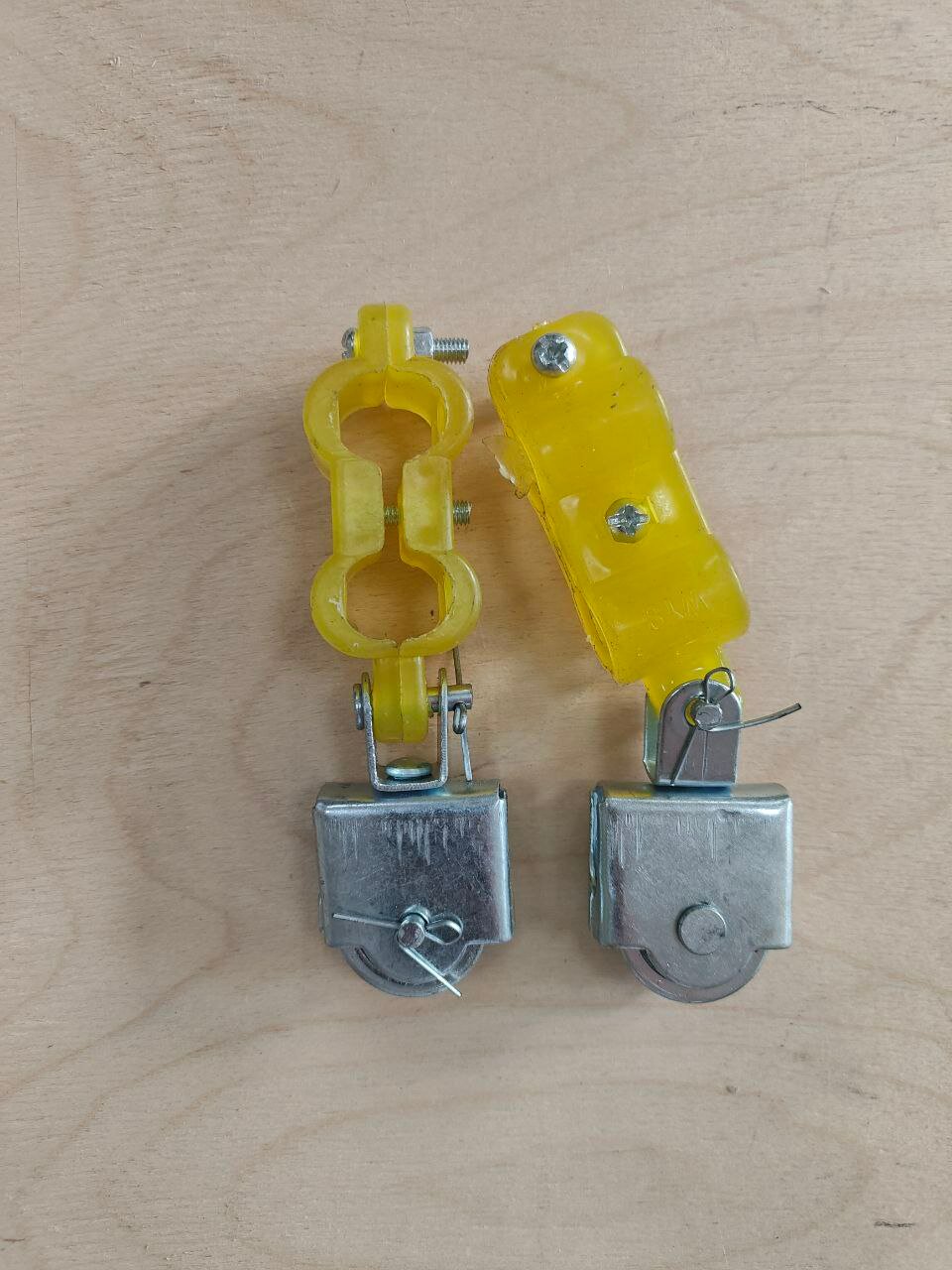 Подвес для кабеля на металлическом ролике с подшипником 2шт