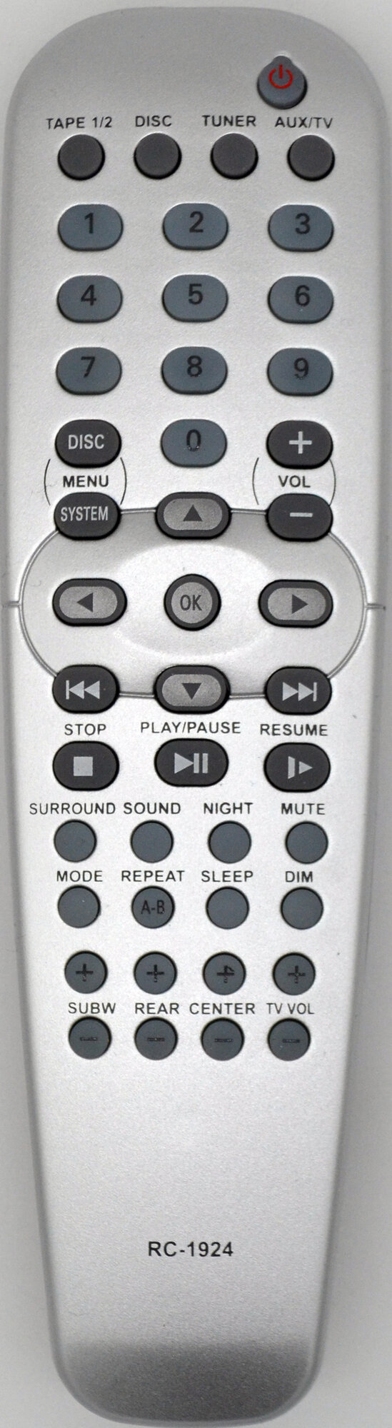 Пульт дистанционного управления для музыкальных центров Philips RC19245017 (RC-1924)