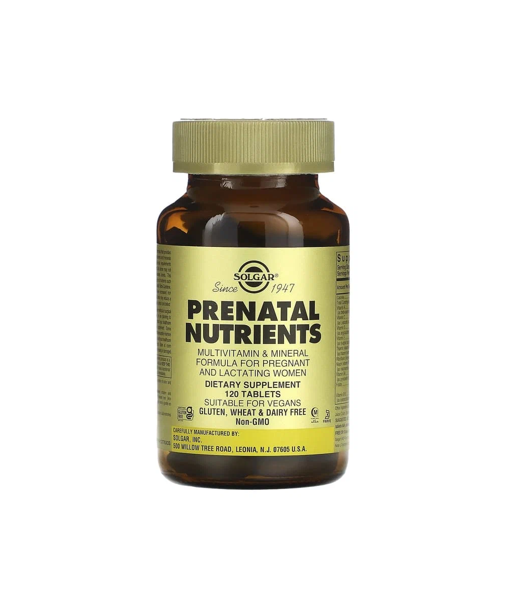 Solgar Prenatal Nutrients, Витамины и минералы для беременных 120 таблеток