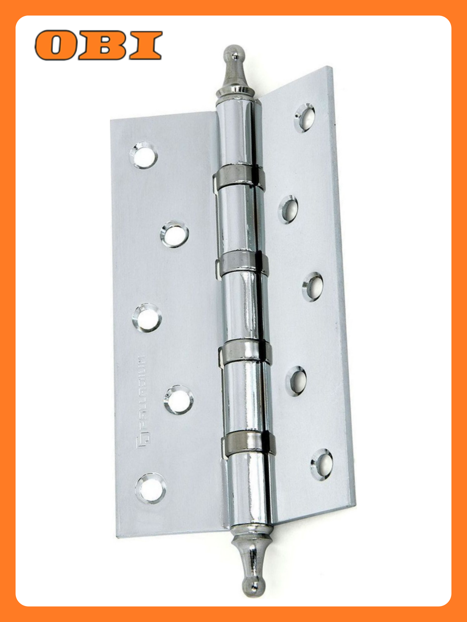 Дверная петля универсальная врезная Palladium N 500 A-S-5 125х75х2,5 мм хром