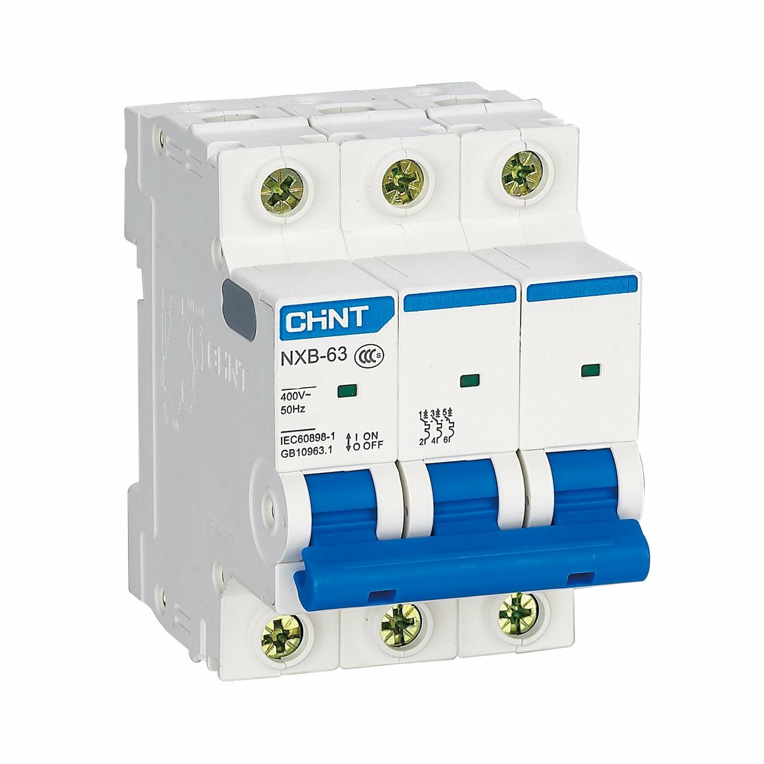 CHINT Авт. выкл. NXB-63 3P 25A 6кА х-ка C, 814172