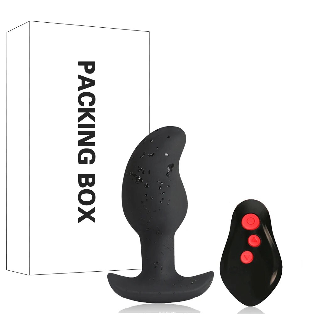 Анальная пробка для мужчин, массажер простаты с электрическим током, беспроводной With Retail Box