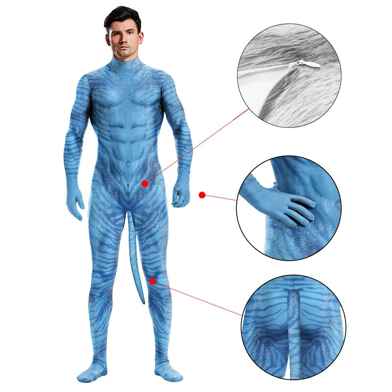 Косплей костюм Аватар из спандекса COLOR COSPLAYER L, adult-1027