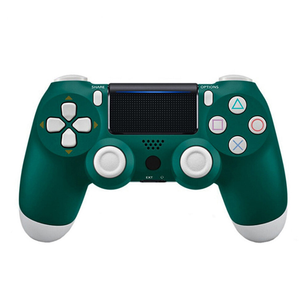 Беспроводной контроллер DualShock BT Gamepad для замены контроллера Sony PS4 PlayStation 4, материал ABS, цвета Purple, Gray, Green, Brown, Red, Dark Blue, Rose Gold, Blue, Camouflage Red, Camouflage Gray, Camouflage Blue, Light Blue, Transparent,