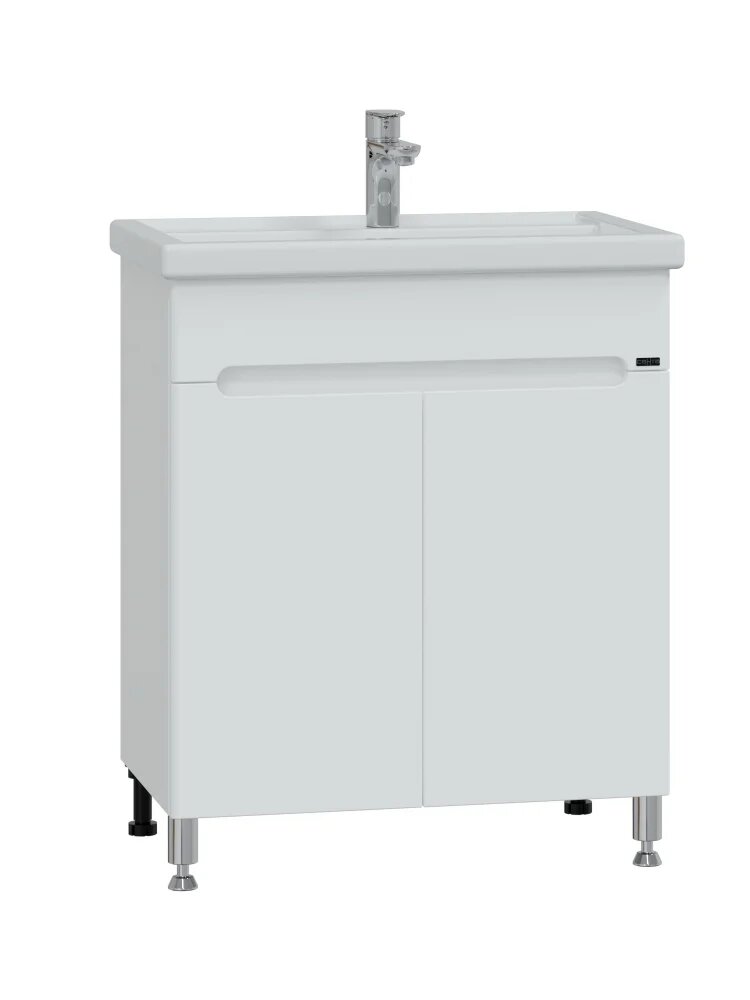 Тумба с раковиной СаНта Лондон 70 напольная, с дверками