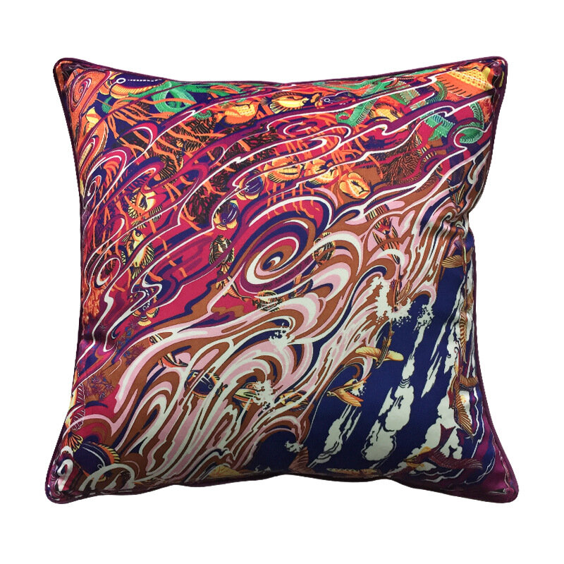 Французская европейская американская классическая высококачественная роскошная декоративная подушка для виллы, мягкая мебель, модель для комнаты, диван, легкая роскошная наволочка