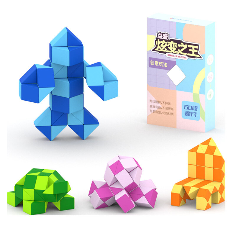 Магическая линейка Diansheng, 24, 36, 48, 60, 72 секций, разноцветная серия, в коробке, универсальная,