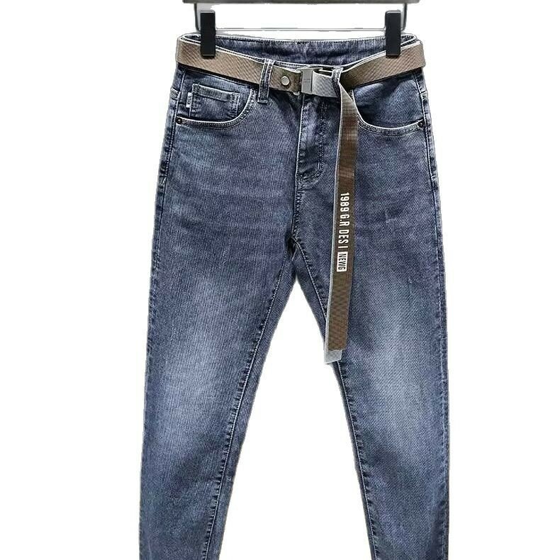 Тренд RONG CH Мужские Джинсы Весна Премиум Мягкий Ткань Слим Стрейт Деним, Размер_33