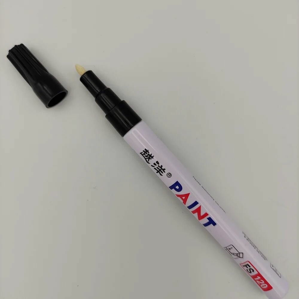 Промышленный универсальный маркер-краска Flysea Paint Marker FS-120 с наконечником 1,0 мм, черный FS-120-black