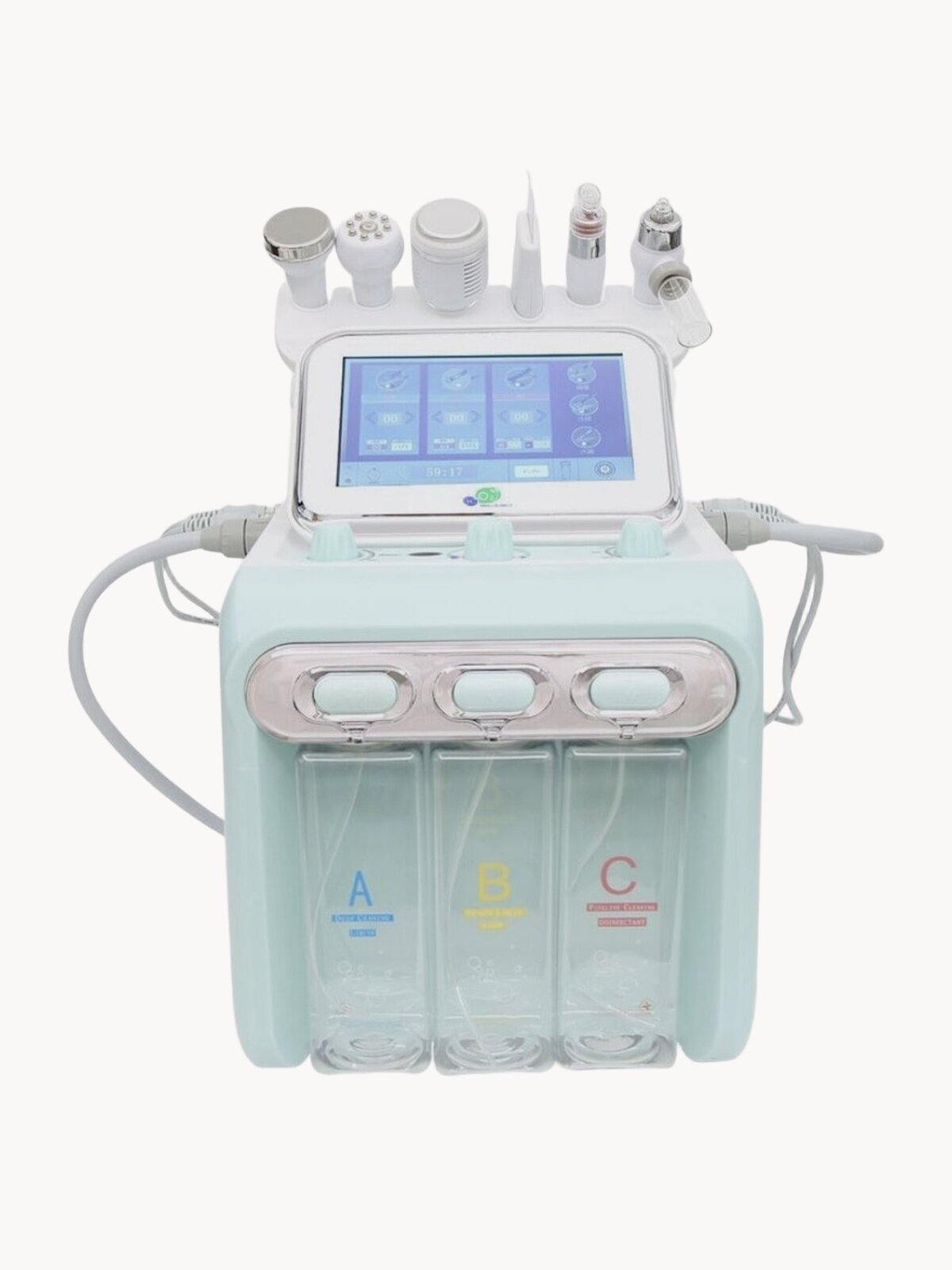 Аппарат гидропилинга H2O2 6в1 рф, микротоки крио, новое поколение, два компрессора